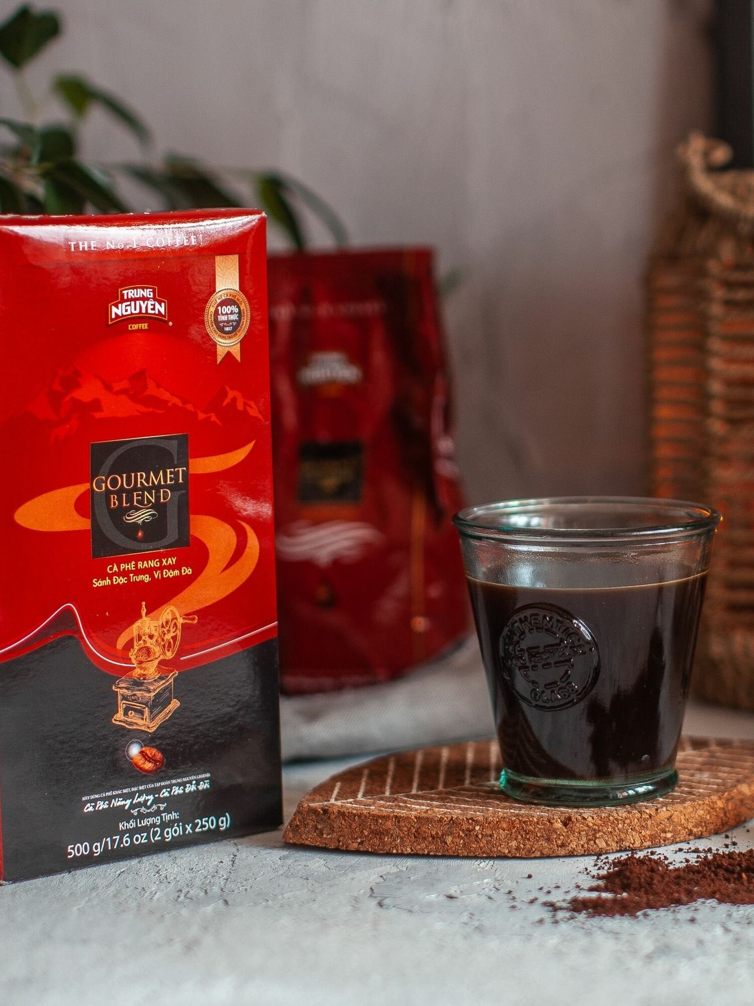 Кофе молотый ВьетнамскийTrung Nguyen Гурмэ Бленд со вкусом шоколада, 500 гр