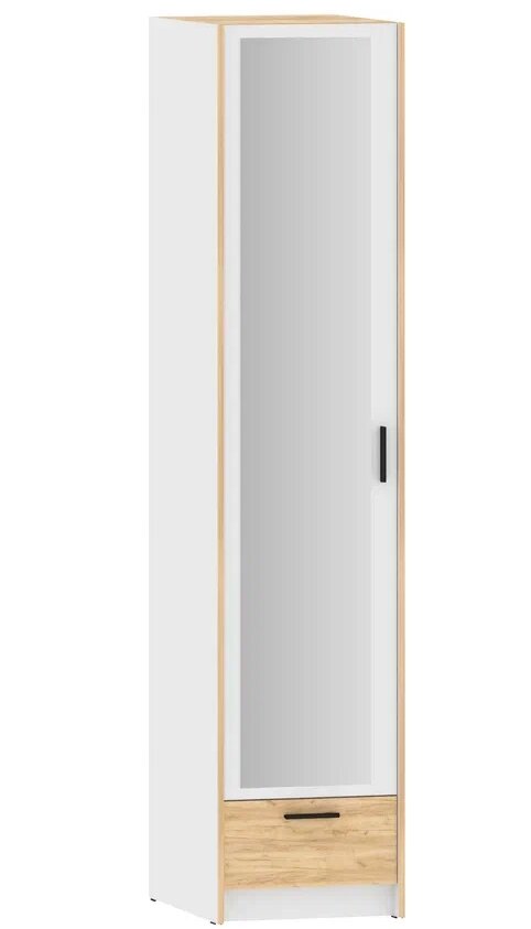 Шкаф для одежды Сильва Оттавия НМ 011.20 PZ Дуб Крафт Золотой/Белый Фасадный