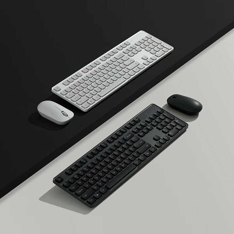 MI (MI) Wireless Keyboard and Mouse Combo 3 Deep Space Black Slim and Portable Full Size 104-Key Keyboard Mouse 2.4G Wireless Transmission Computer Laptop Office Keyboard and Mouse Combo