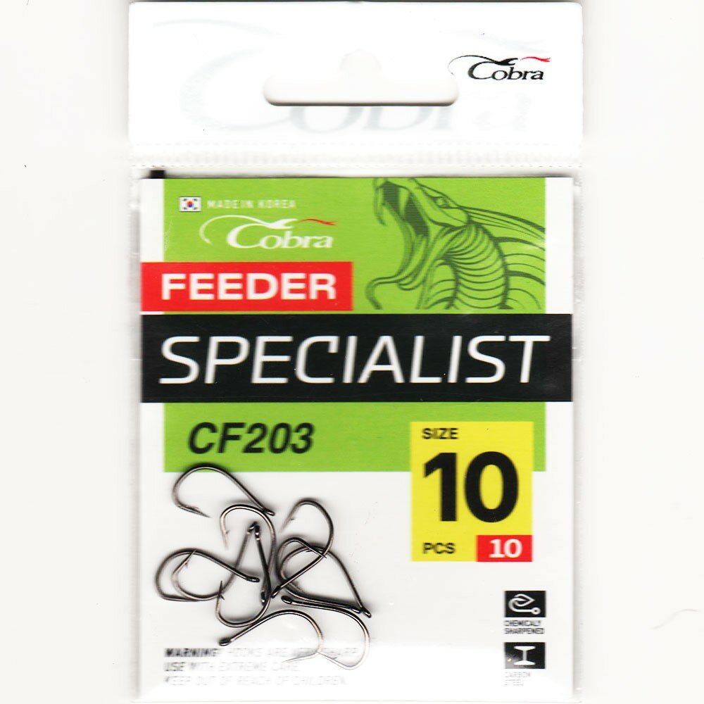 Крючки Cobra FEEDER SPECIALIST CF203 #010 (уп. 10 шт.)