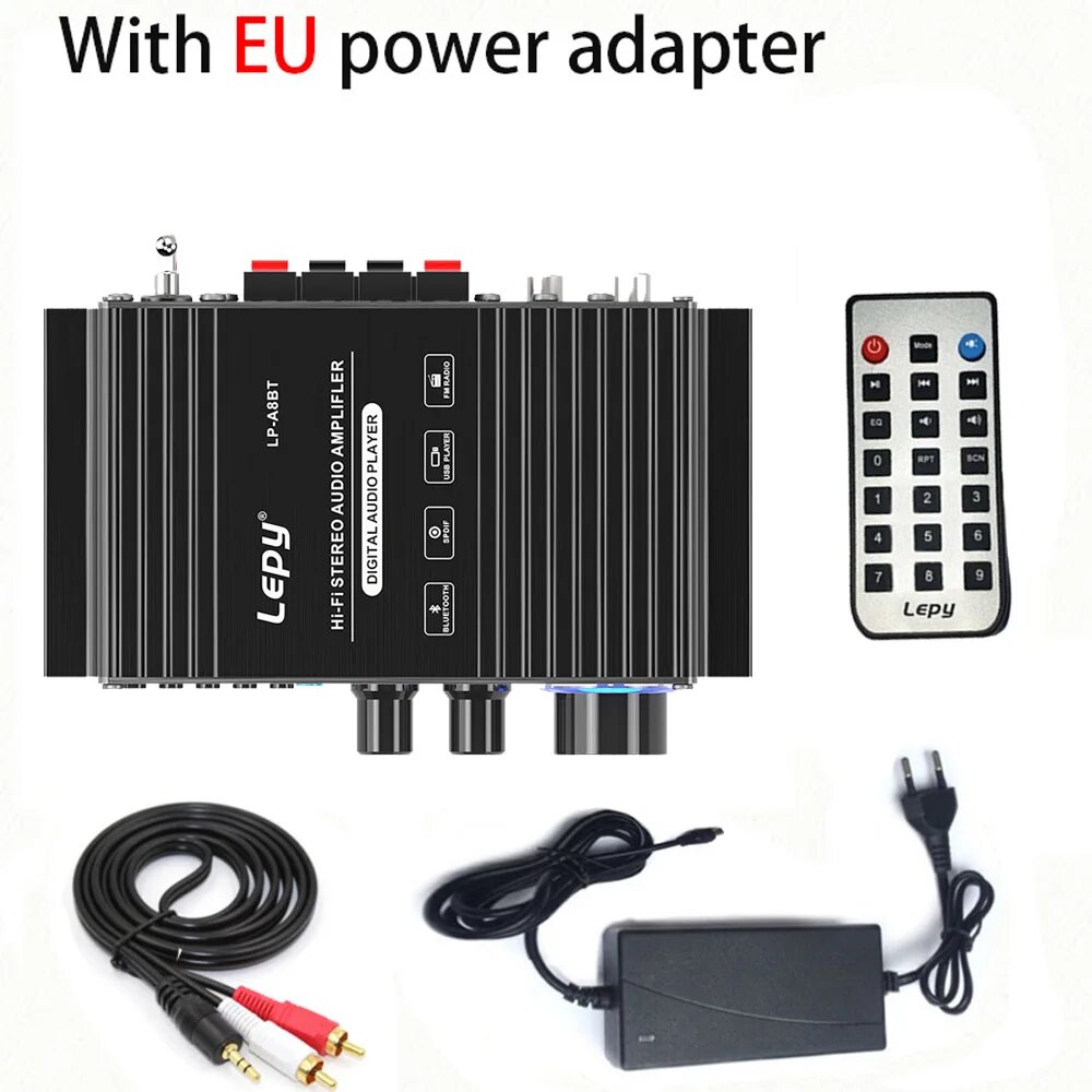 Lepy Bluetooth 5.0 коаксиальный усилитель 3x30 Вт With EU power