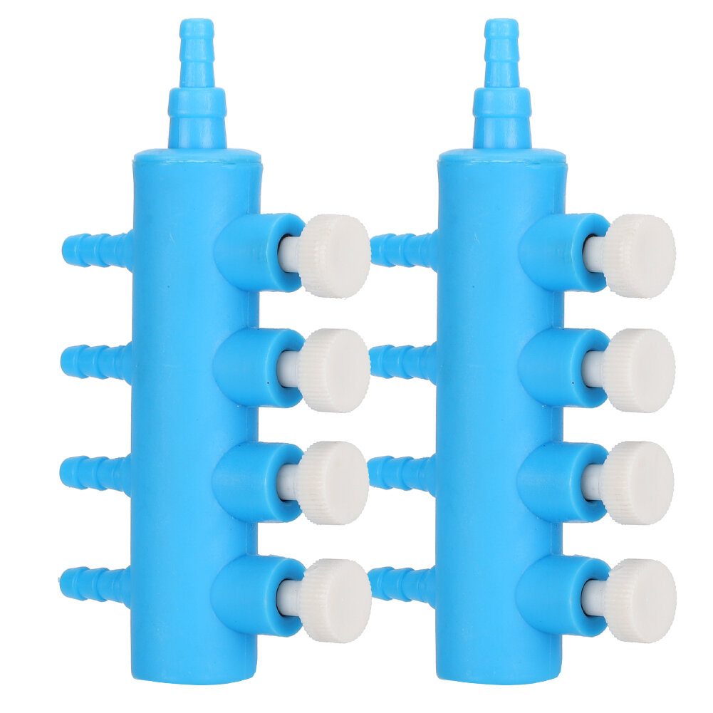 2pcs Рыбной бак воздушный разплиттер распределитель воздушных труб дистрибьютор аквариум -адаптер кислородный насос Accessy4