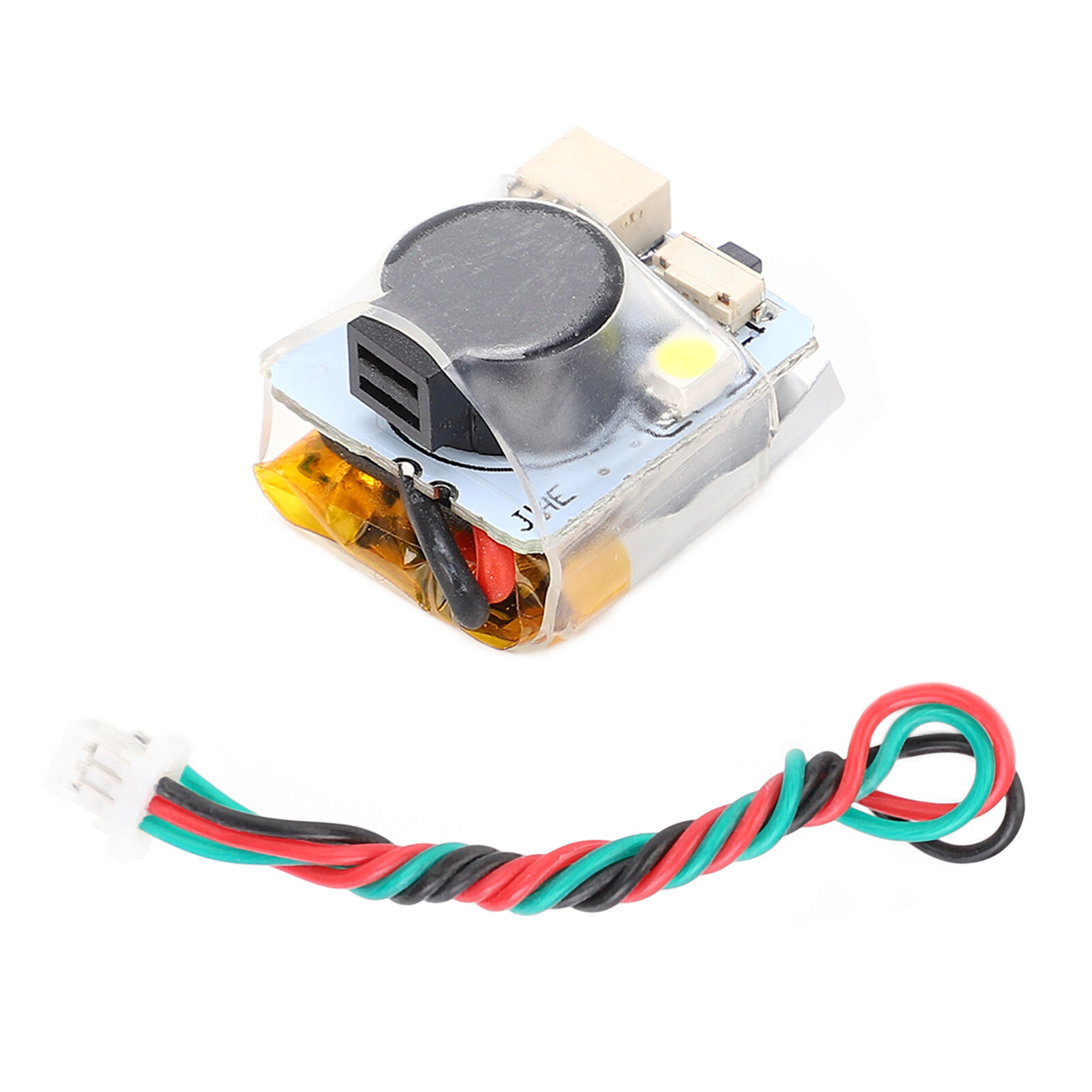 RC 100DB Buzzer Alarm Drone Finder для дронов FPV Racing, совместимый с контроллерами полета BF/CF, Color: As Picture Shown, Size: 18x17x14mm, Weight: 5.0g, Battery: 1.5V 100mah Lithium Battery (built-in), в комплект входят 1 x RC Buzzer Alarm и 1 x