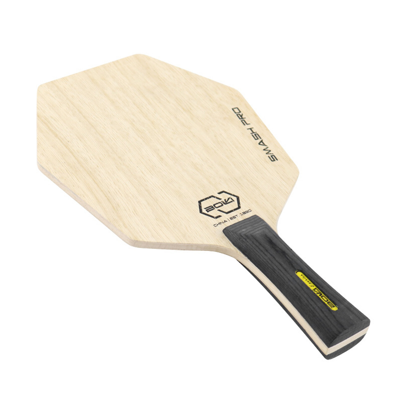 5-Ply Pure Wood Table Tennis Racquet Hexagon Ping-pong Bat Ping Pong Paddle, Material: Wood, Size: 15.5*25.5cm/ 6.1*10in, Weight: 88g/ 3.1oz, Package List: 1 * Table Tennis Racket
