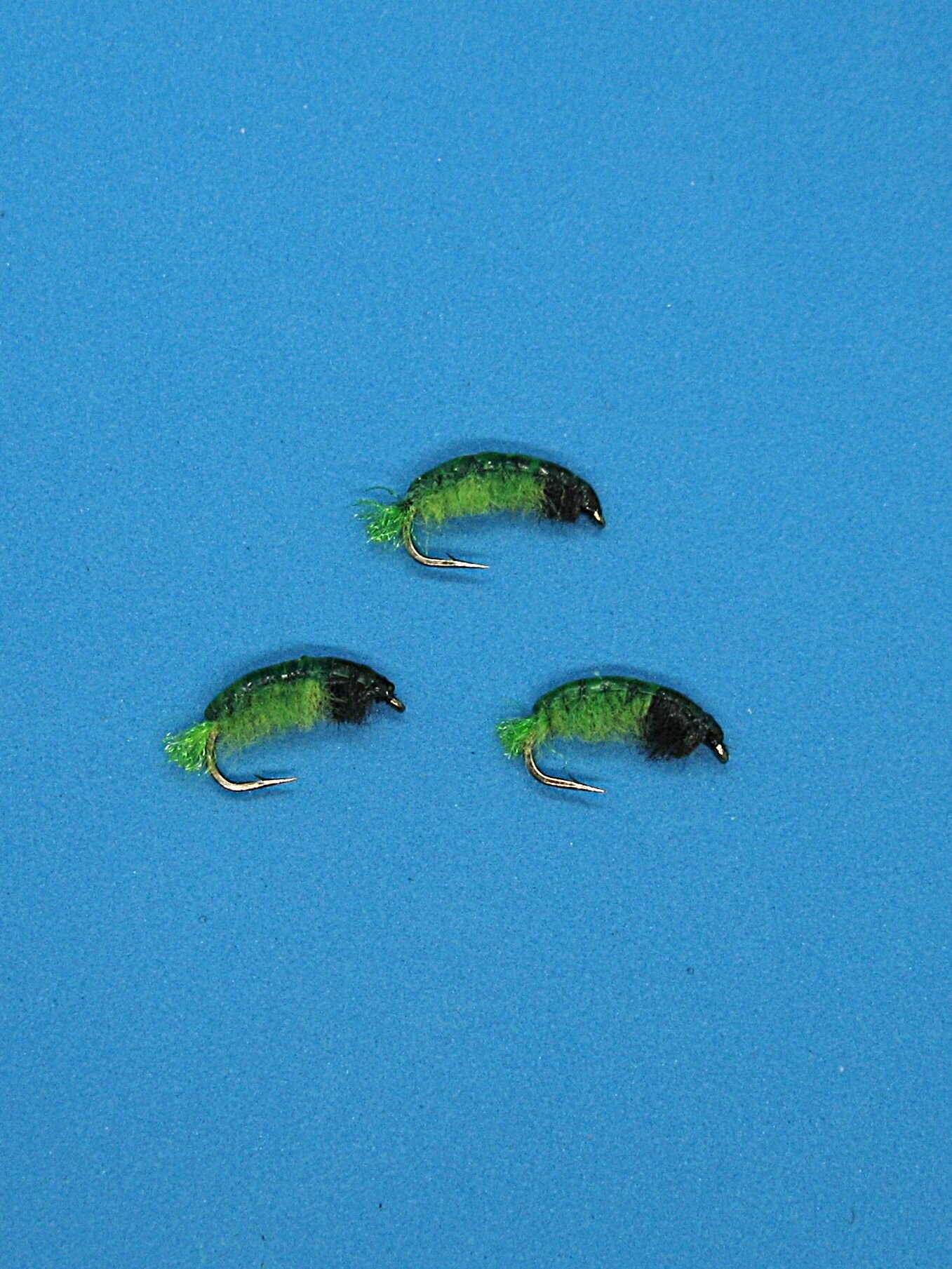 Нимфа ручейника "Hydropsyche". Крючок №10. Комплект - три штуки. Ручная работа.