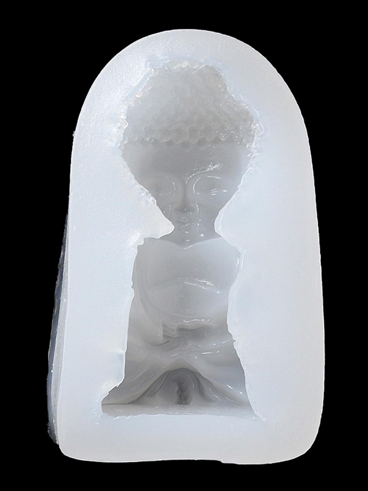 Молд силиконовый 0013141 для эпоксидной смолы Фигурка Будда в медитации 7.5х4.5х3 см, цена за 1 шт.