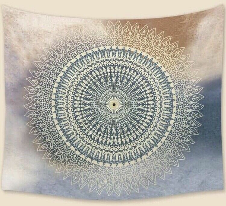 Гобелен цветок ромашки мандала загар