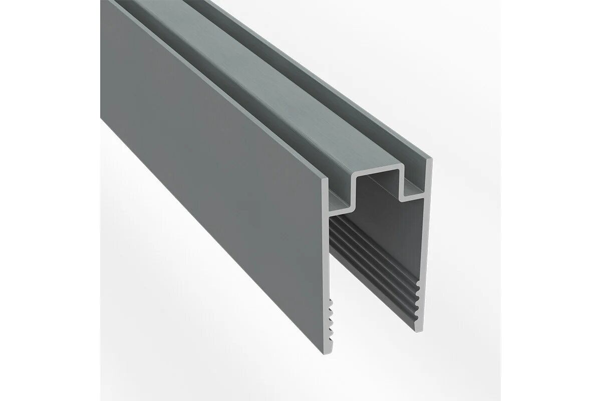 Neon-Night алюминиевый анодированный профиль для гибкого неона 8x16 мм 2 м черный 134-083