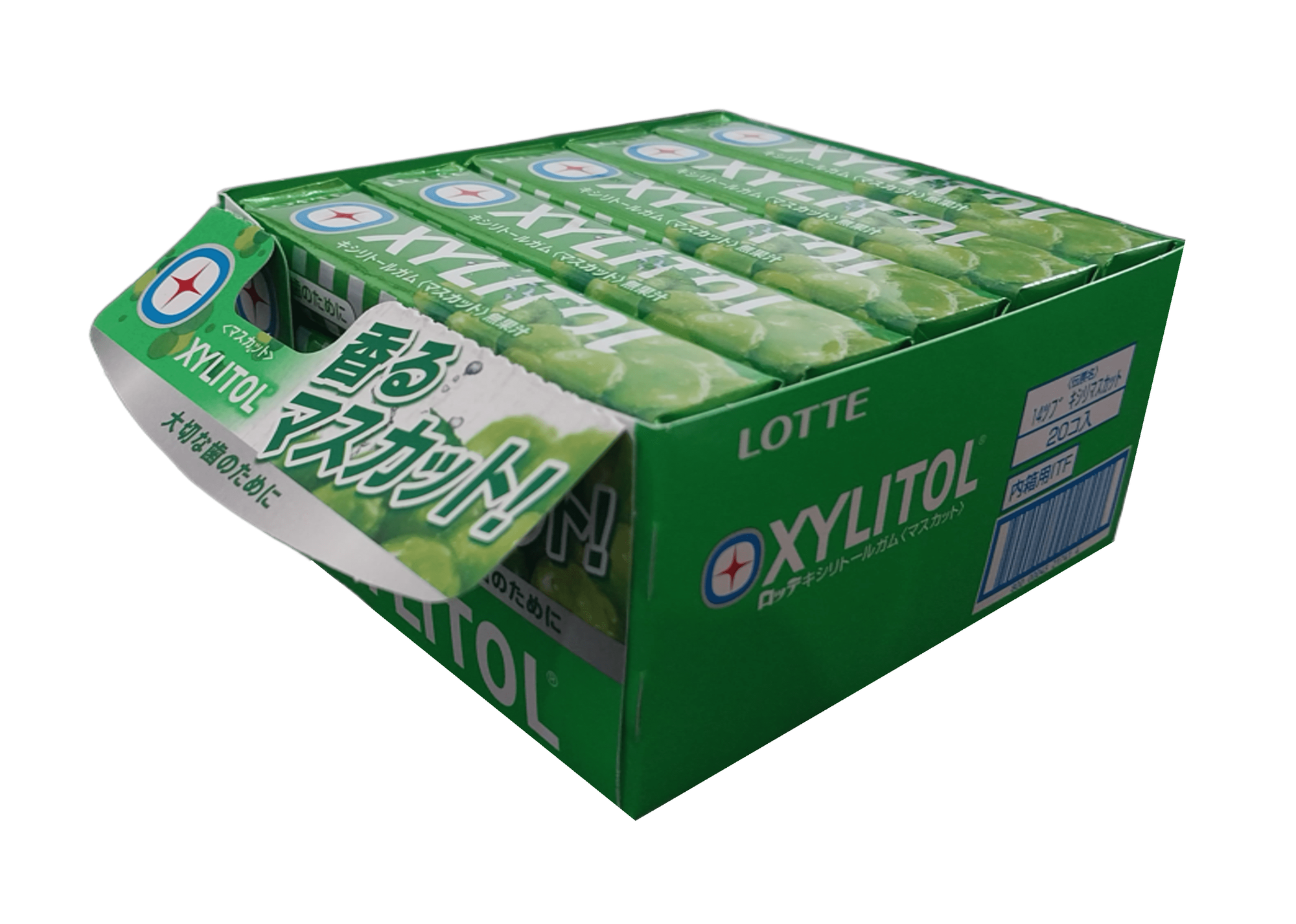 Жевательная резинка LOTTE XYLITOL без сахара со вкусом винограда, блок 20 уп * 14 подушечек