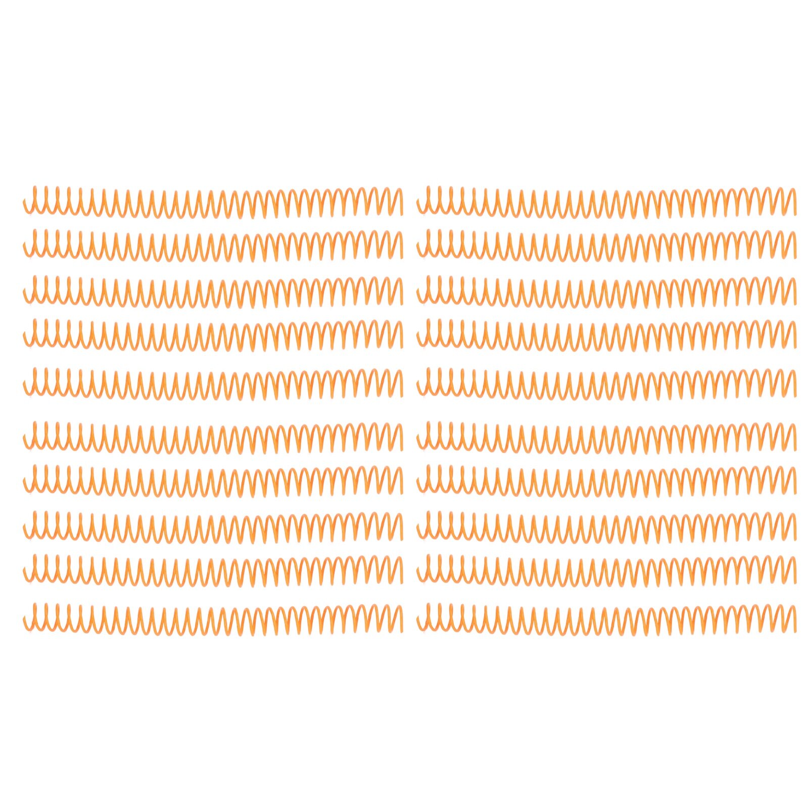 20 шт. Пластиковые спиральные переплеты 19 мм (3/4 in), 30 отверстий, для блокнотов A4/A5, оранжевые