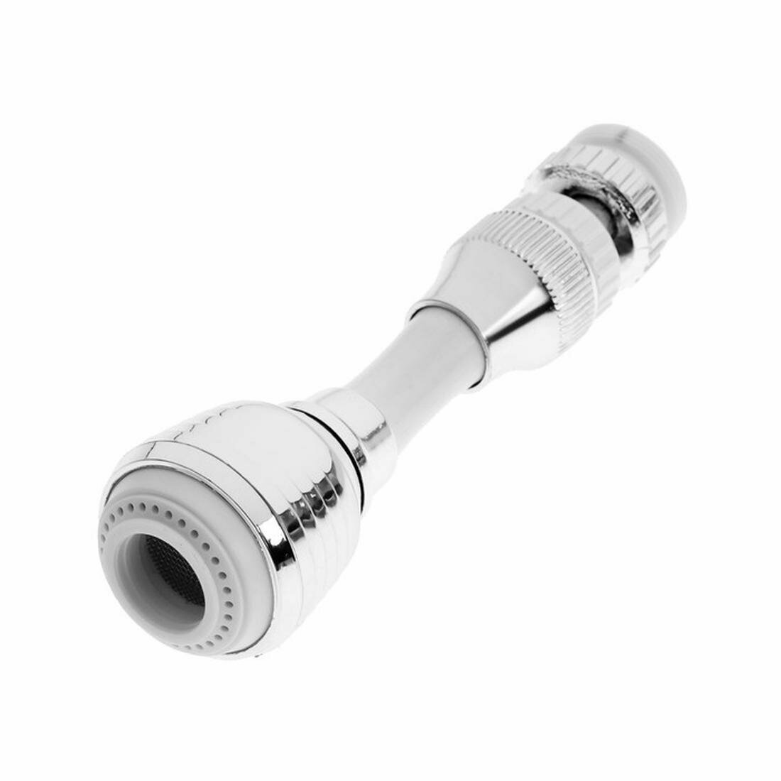 Аэратор ZEIN Z3605, поворотный, на шарнире, гибкий, 2 режима, хром/белый