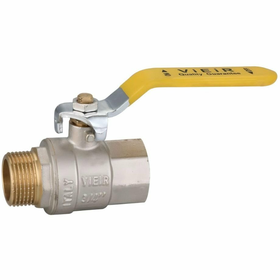 Газовый кран шаровой Vieir VRQ213-03 1 дюйм сталь латунь ручка для газа