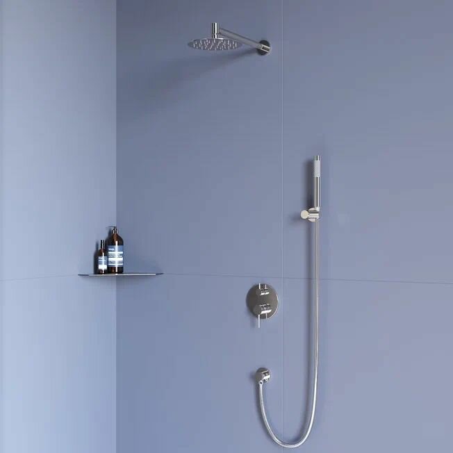 Душевая система RGW SP-51, встраиваемая, рычажное управление, хром
