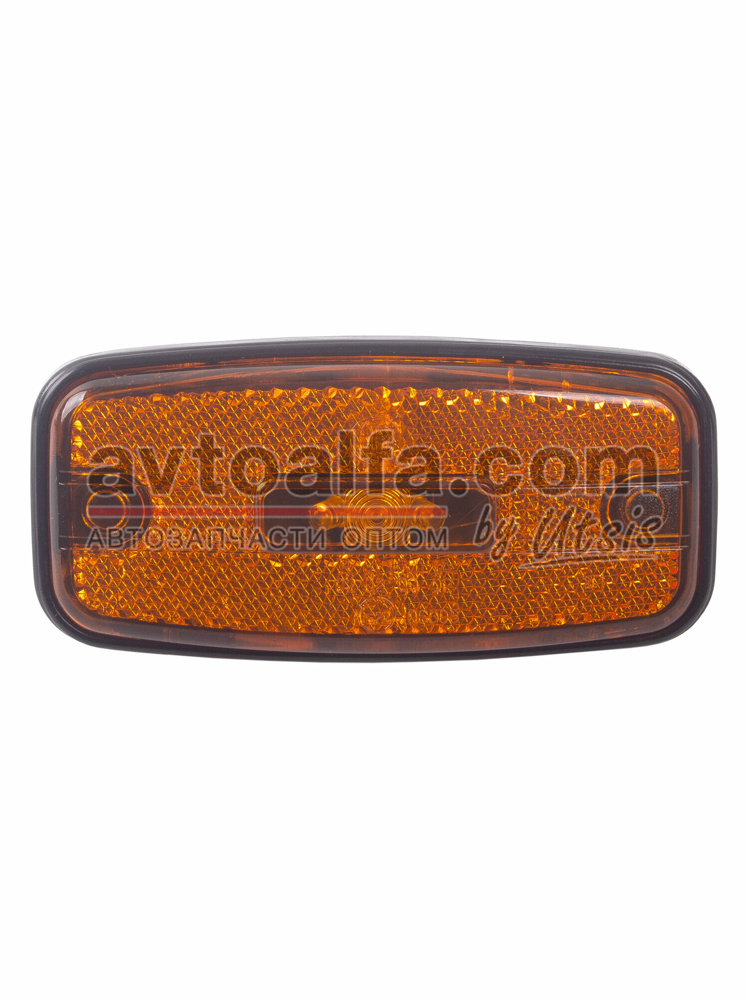 Фонарь боковой габаритный 12/24В светодиодный желтый 50 мм КАМАЗ, ПАЗ, урал