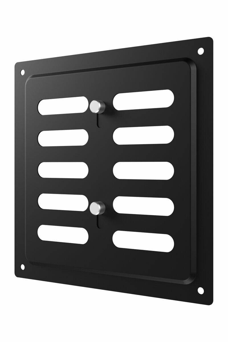 Решетка вентиляционная MER регулируемая 150x154 окраш. сталь Black ERA