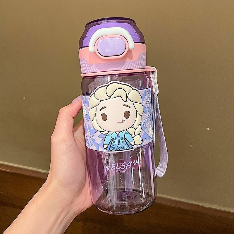 Stitch 2024 новый стакан для воды для прогулок летом детский студенческий стакан для воды портативный термостойкий и противопадающий стакан с трубочкой