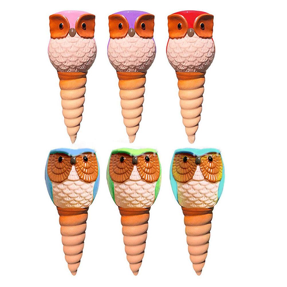 6 шт, автоматические поливочные колья для орошения растений, терракотовые спиральные устройства для полива комнатных и уличных растений