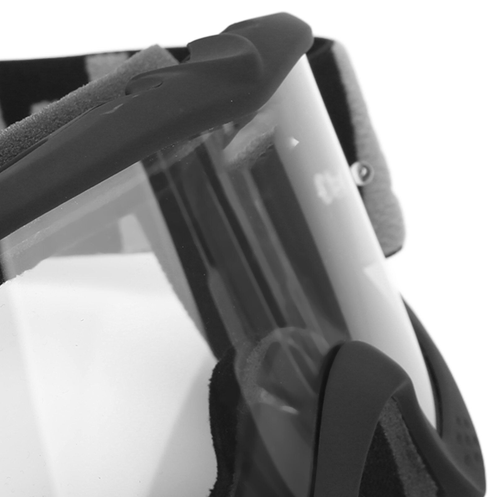 Мотоциклетные очки прозрачные устойчивые к царапинам регулируемые очки для мотокросса для детей подростков взрослых велоспорт скалолазание 8060 черная оправа