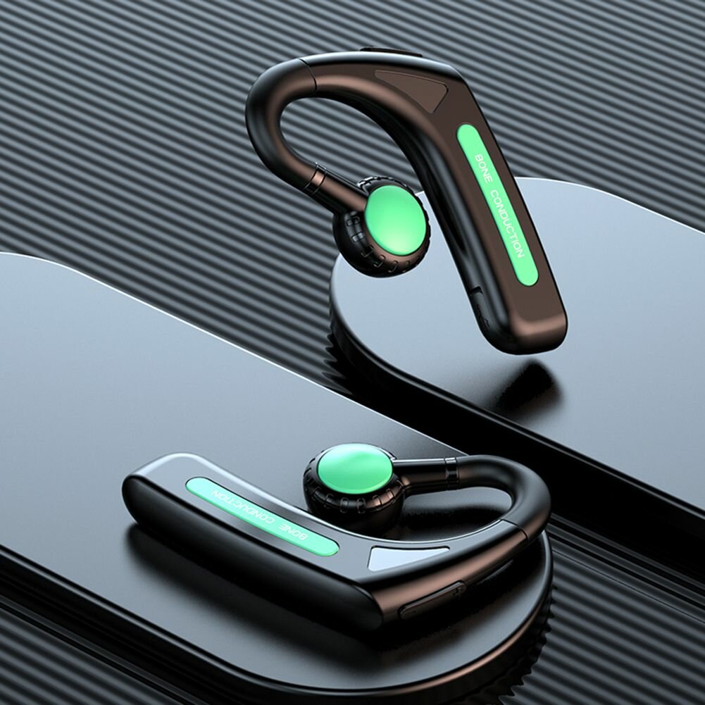 Беспроводная гарнитура M618 с костной проводимостью Bluetooth с кнопкой микрофона / беспроводной телефон / дисплей батареи Ios / голосовой помощник siri / бизнес-гарнитура