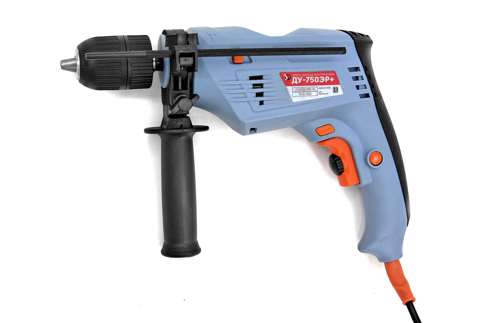 Дрель ударная Электроприбор ДУ-750ЭР+БЗП
