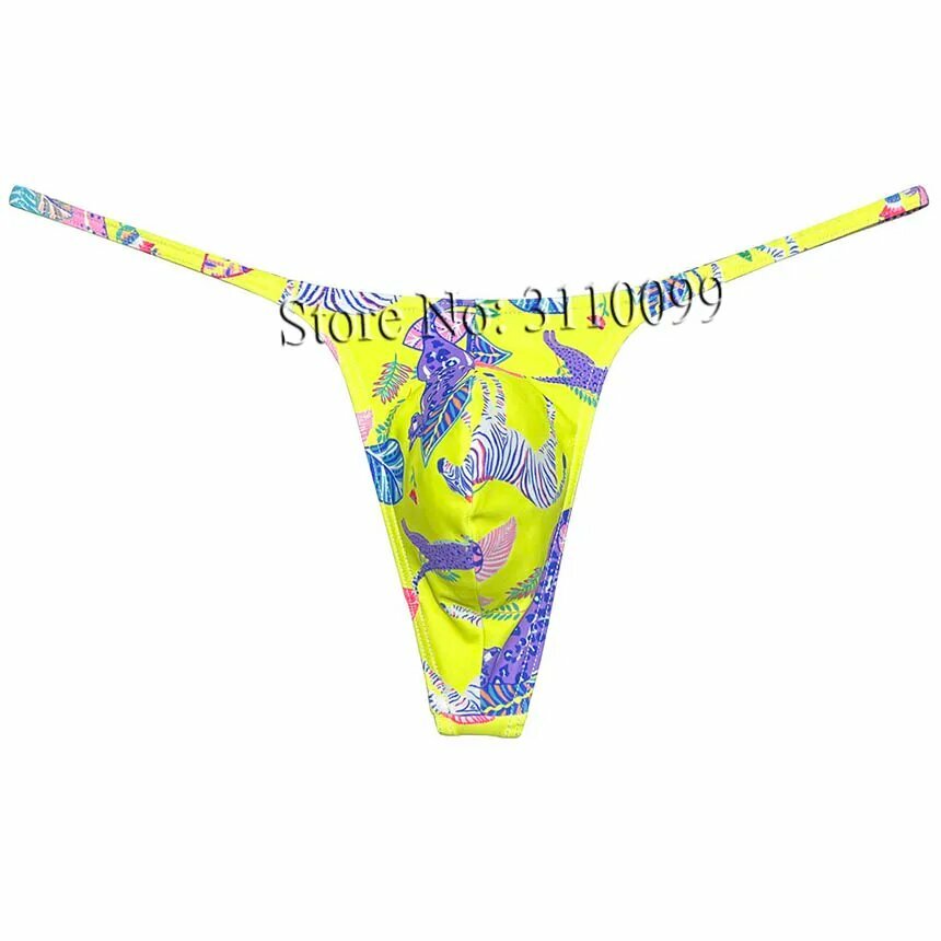 Мужские стринги для позирования, микро-бикини, плавание, танга, сумка, стринги, нижнее М, Cheetah