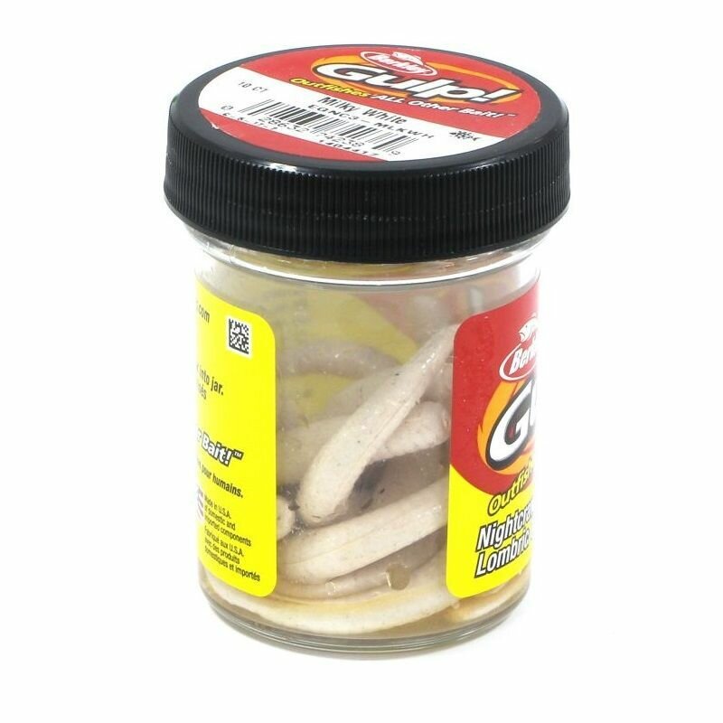 Приманка Berkley Gulp Nightcrawler 80 Milky White