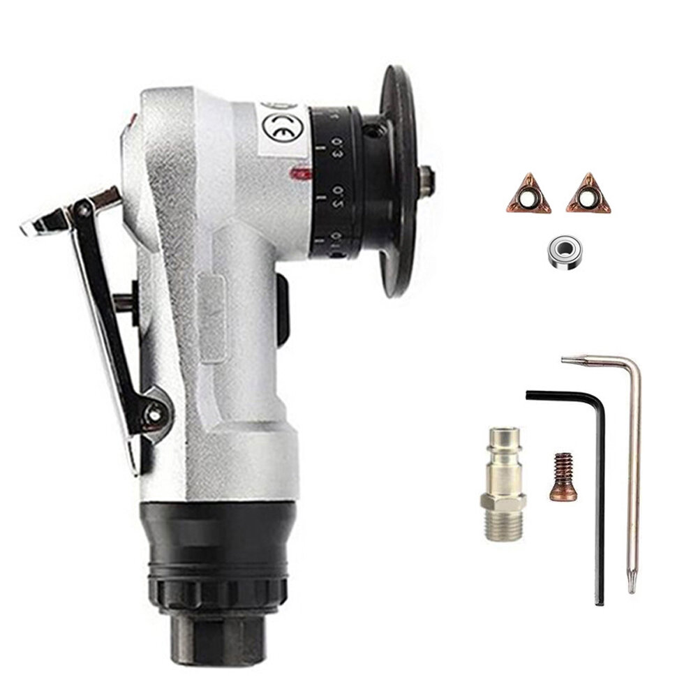 Пневматическая машина для фаски Столярный инструмент для фаски Переносной ручной шлифовальный машин Металл Дерево Акрил Машина для обования фаски обрезки черный серебристый R-угол C-угол EU-вилка US-вилка металл пластик ≤1.5м 30000 об/мин 0.4м3/минута