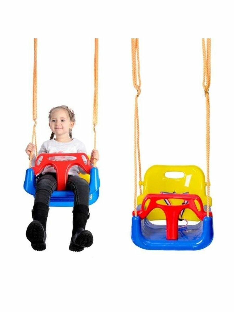 Подвесные качели Капризун 3 в 1 для детей, подвесные качели для дома и сада пластиковые, трансформер