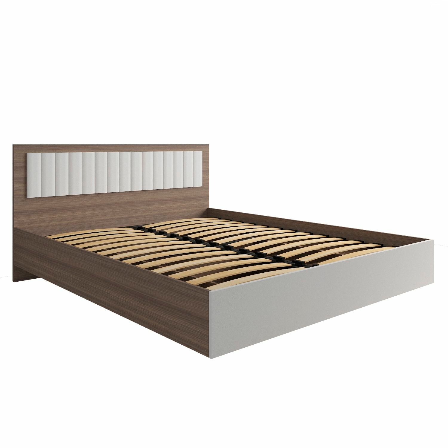 МС Роза / Кровать 1600 Ройс Белый софт (Базовая комплектация) (ДСВ)