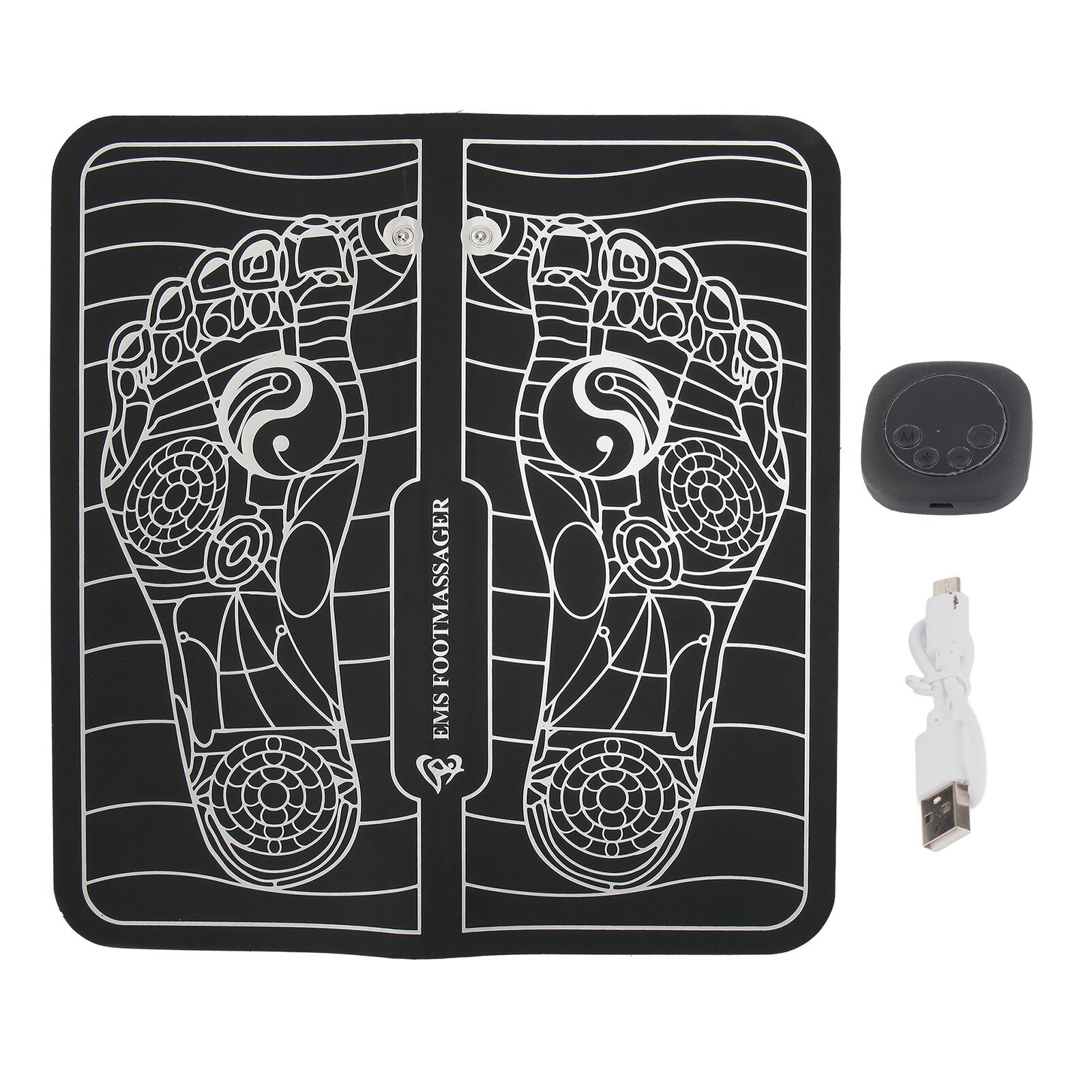 Электрический массажер для ног с ЖК-дисплеем и USB-массажером для ног EMS, стимулятор для ног