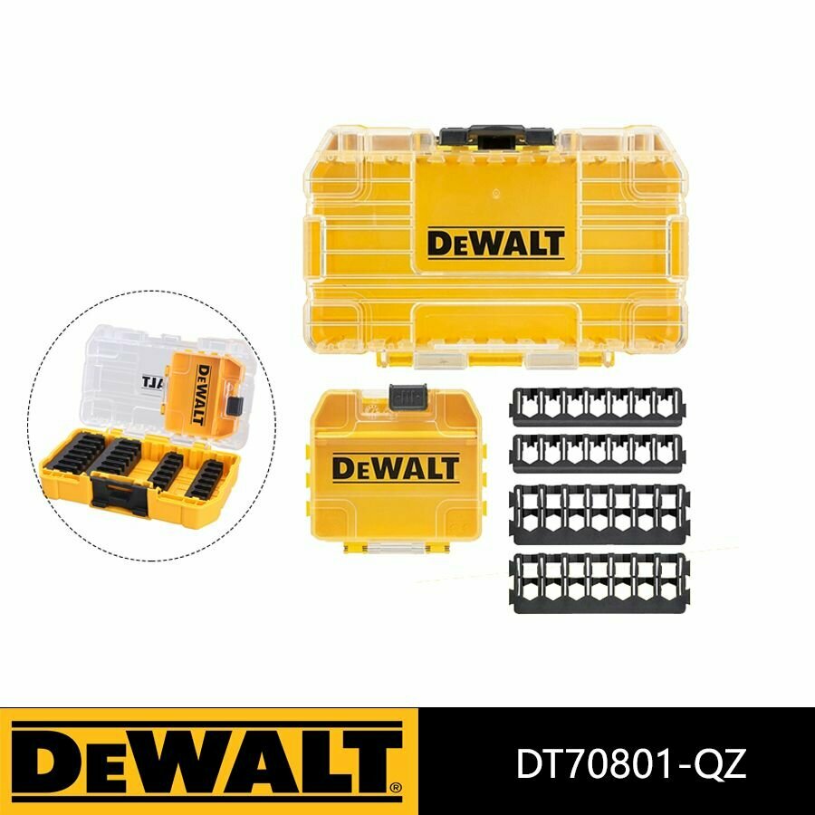 DEWALT Ящик для инструментов, 15 X 9 X 4.2 см, Кассетница DT70801-QZ