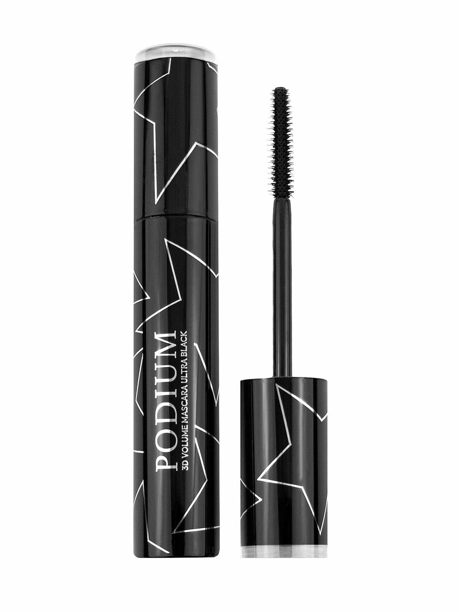 YLLOZURE Тушь для ресниц с 3D эффектомPodium 3D Effect Mascara объемная, 10 мл, 11 черный