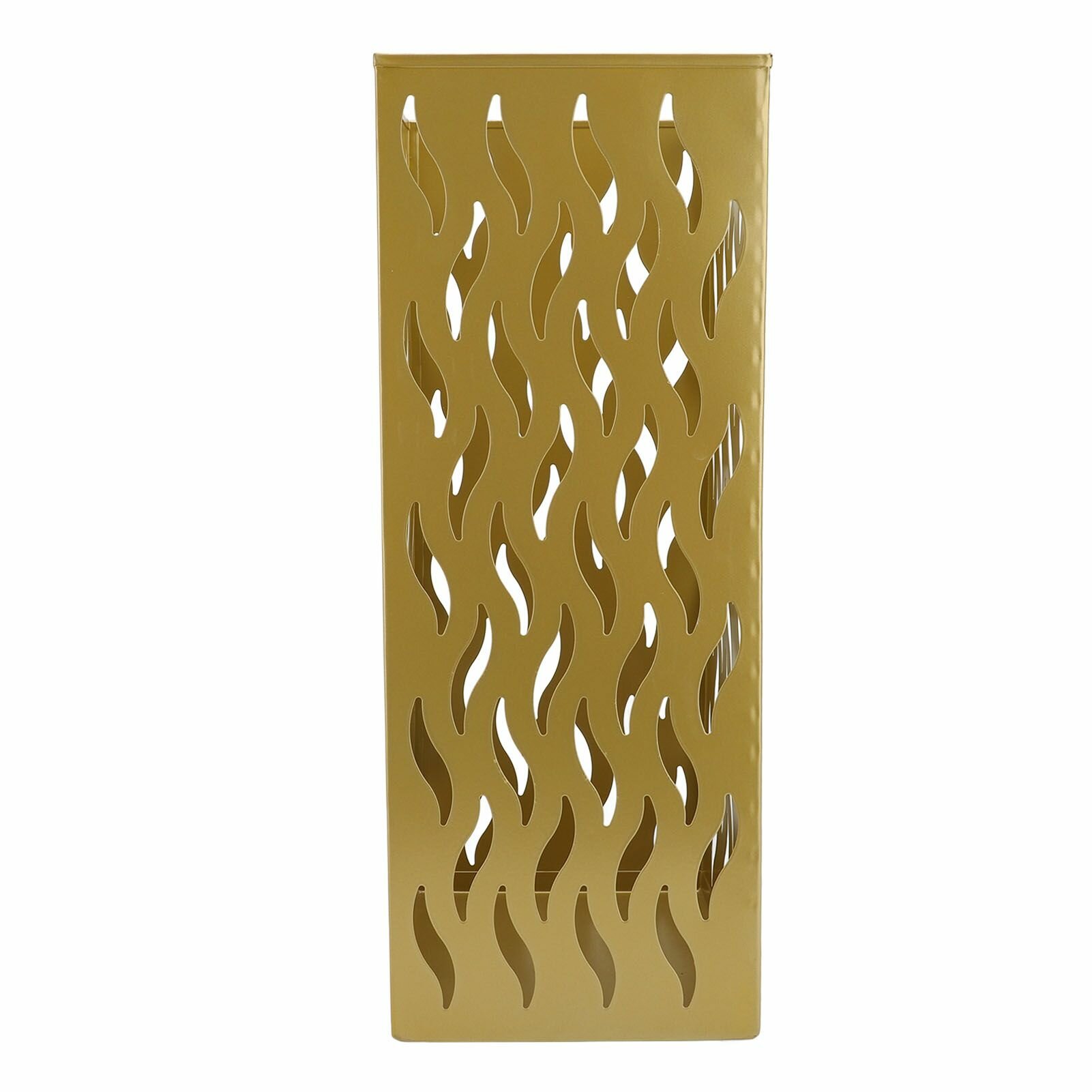 Подставка для зонта в прихожей, модное металлическое ведро для хранения, органайзер для зонта от дождя в помещении для дома и офиса, золотистый