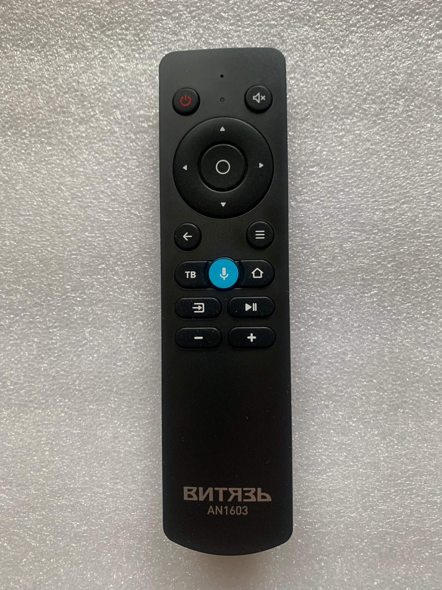 Пульт Витязь AN1603, оригинальный, для телевизоров Витязь, поддержка Android, черный
