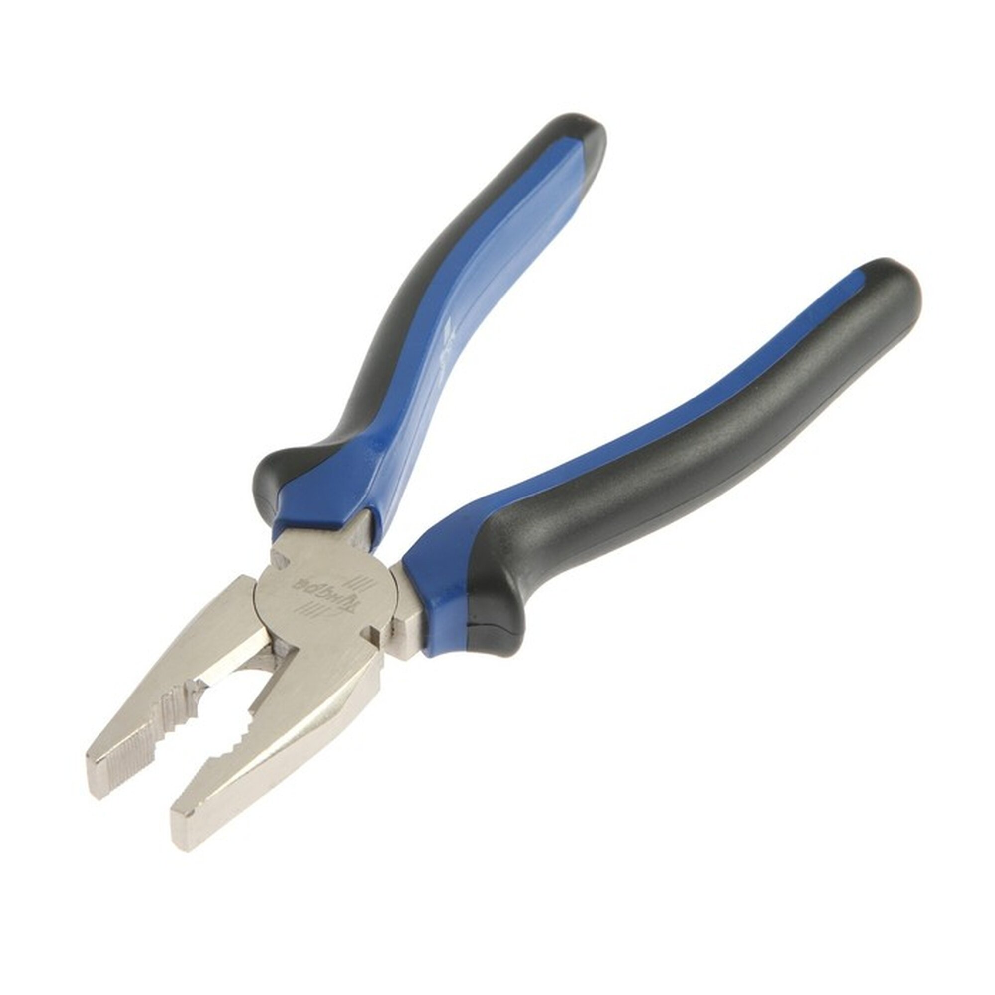 Плоскогубцы комбинированные тундра, CrV, никелированные, двухкомпонентные рукоятки, 200 мм