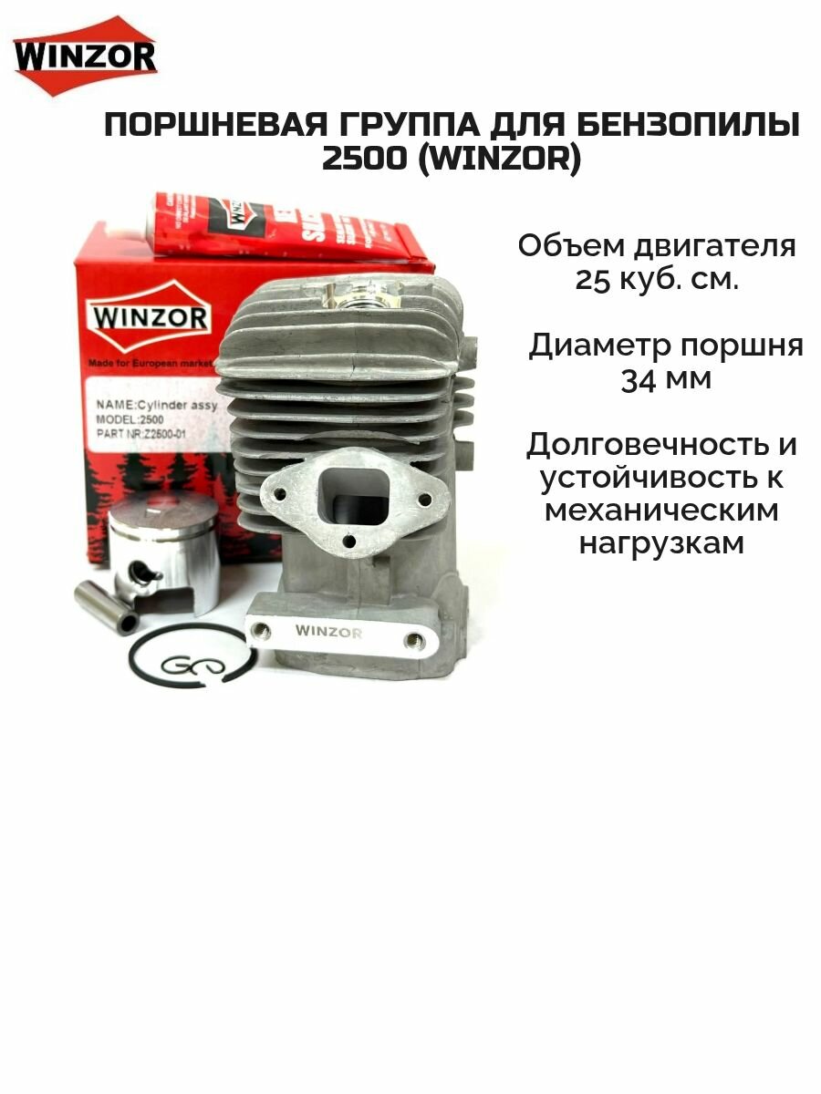Поршневая группа для бензопилы 2500 (Winzor)