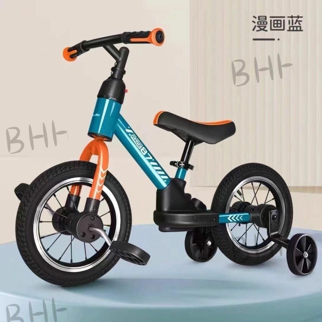 Беговел велосипед детский GI-ON 3в1 (оранжево-синий)3