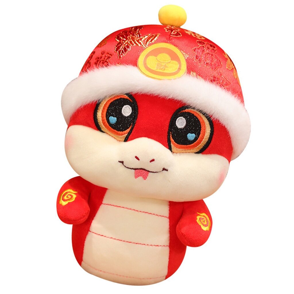 Чучело животного плюшевая игрушка змея год талисман плюшевые куклы зодиаков