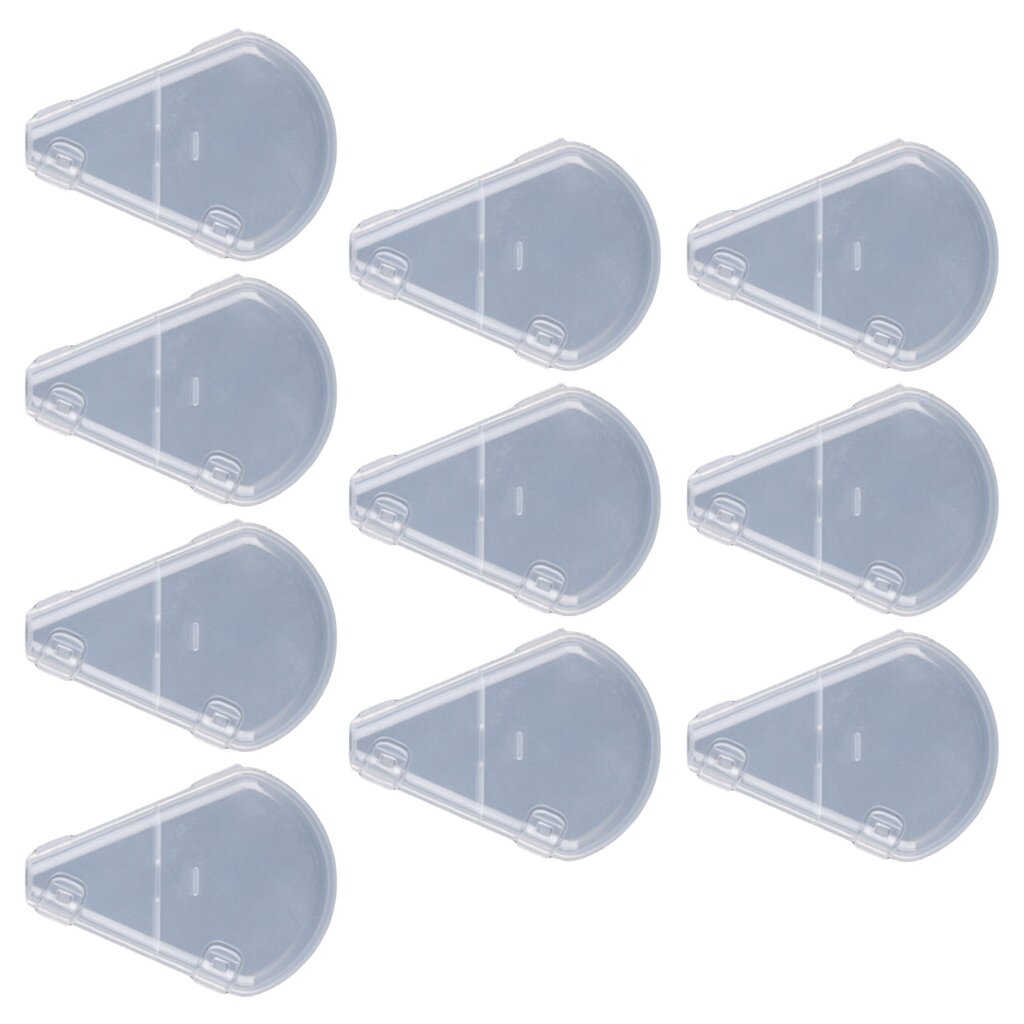 10 защитных чехлов для кистей макияжа - веерообразные, размер 6