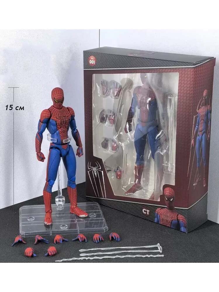Человек паук фигурка , The Amazing Spider-Man/Andrew Garfield, подвижные фигурки,001,15 см