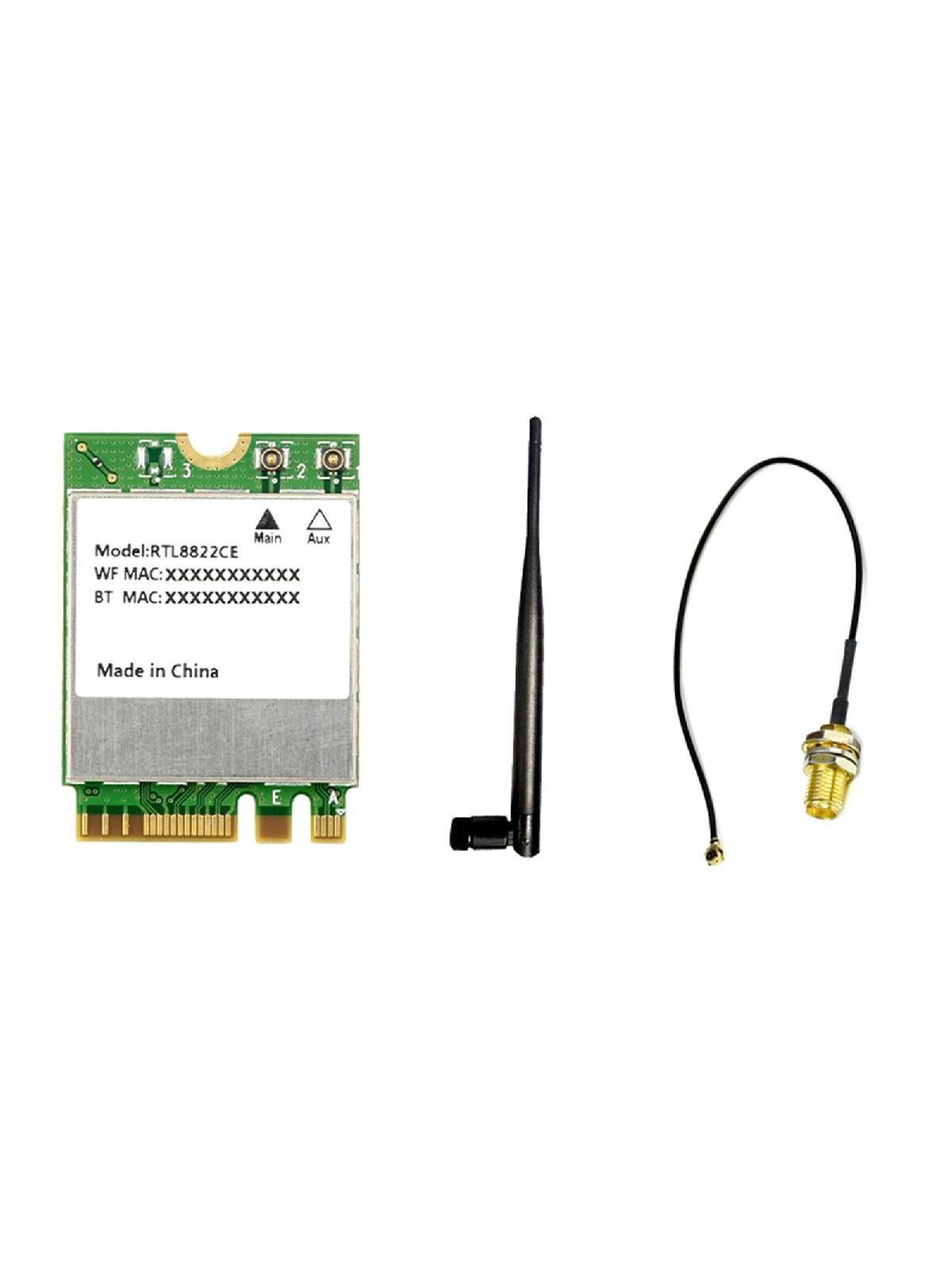 WIFI Adapter Wireless Networking Card 2.4G/5GHz RTL8822CE WiFi5 High Speed Adapter BT5.0 for Gaming and Office Use