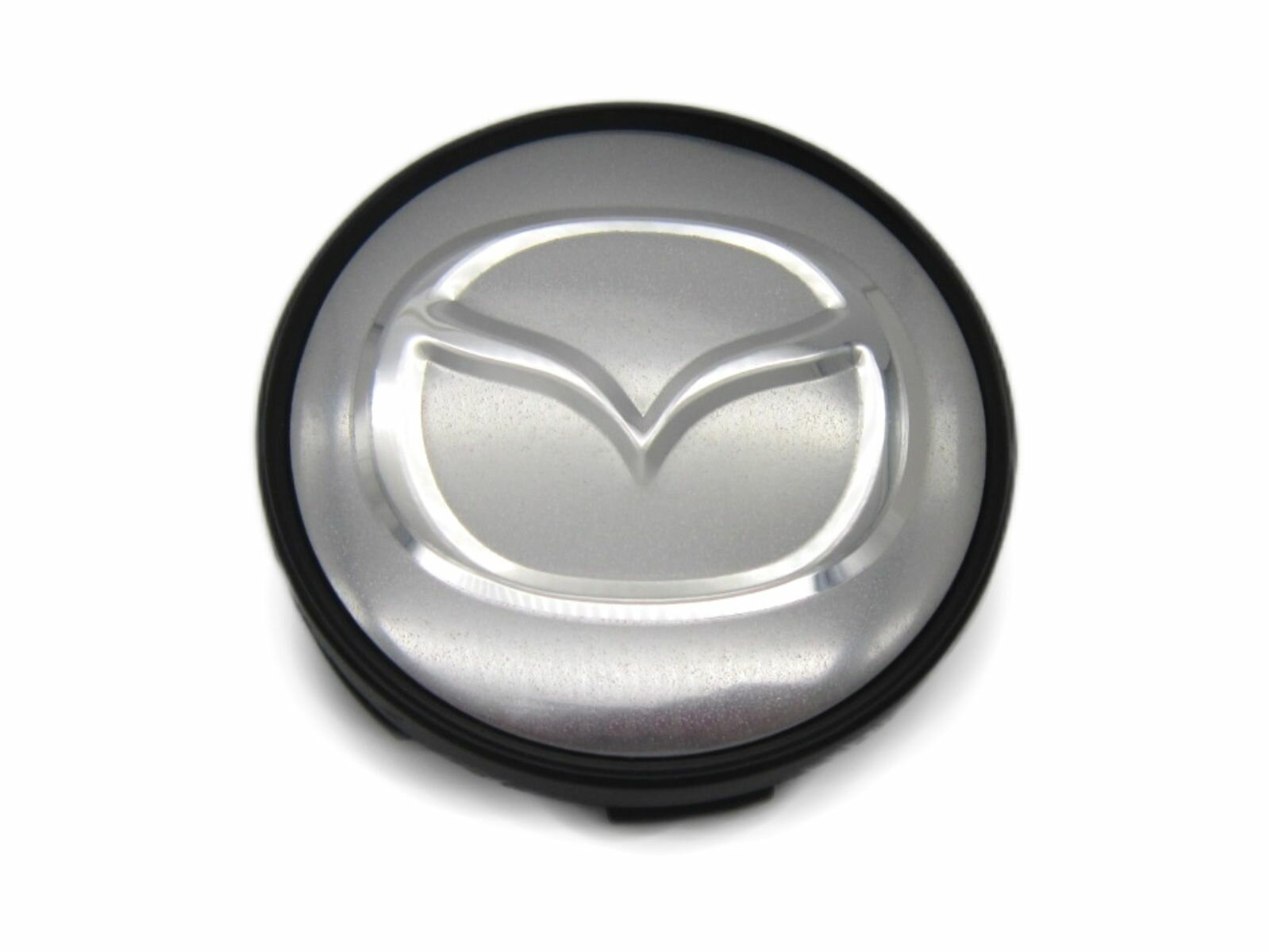 Колпачок заглушка на литой диск Mazda full chrome 59/56/10 мм, 1 шт.