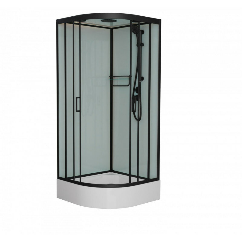 Душевая кабина Frank F409/1 Black 90х90