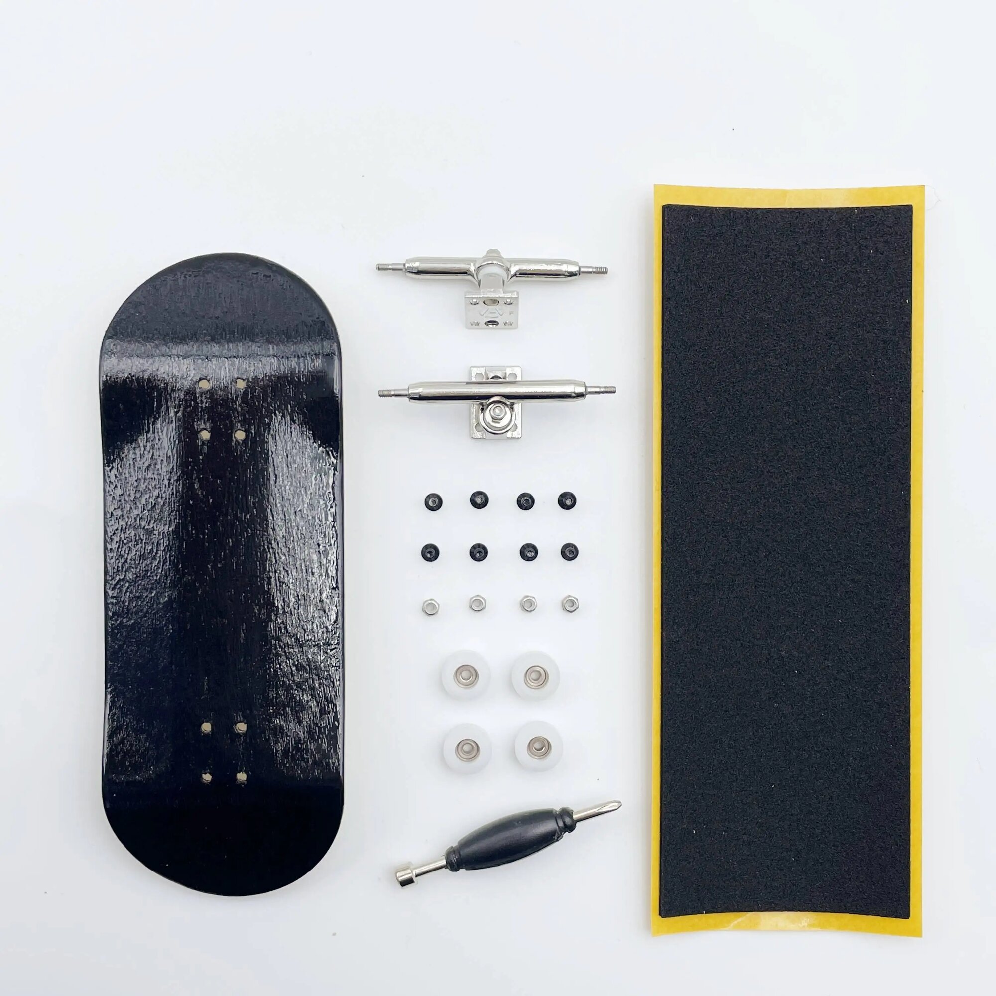 Профессиональный фингерборд из дерева 36 мм Черный, черный