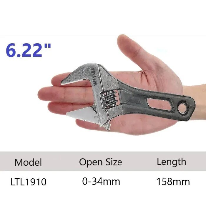 Гаечный ключ LTL1910, 158mm, 0-34mm