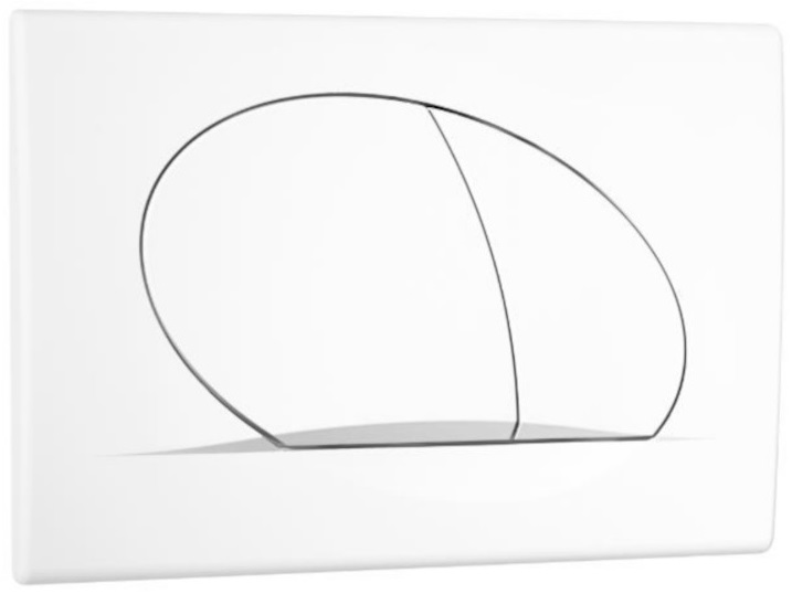 Панель смыва Roca Active 42B 8901140B0 белый матовый