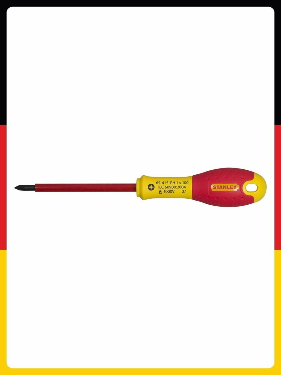Изолированная отвертка Stanley FatMax PH1 100 мм