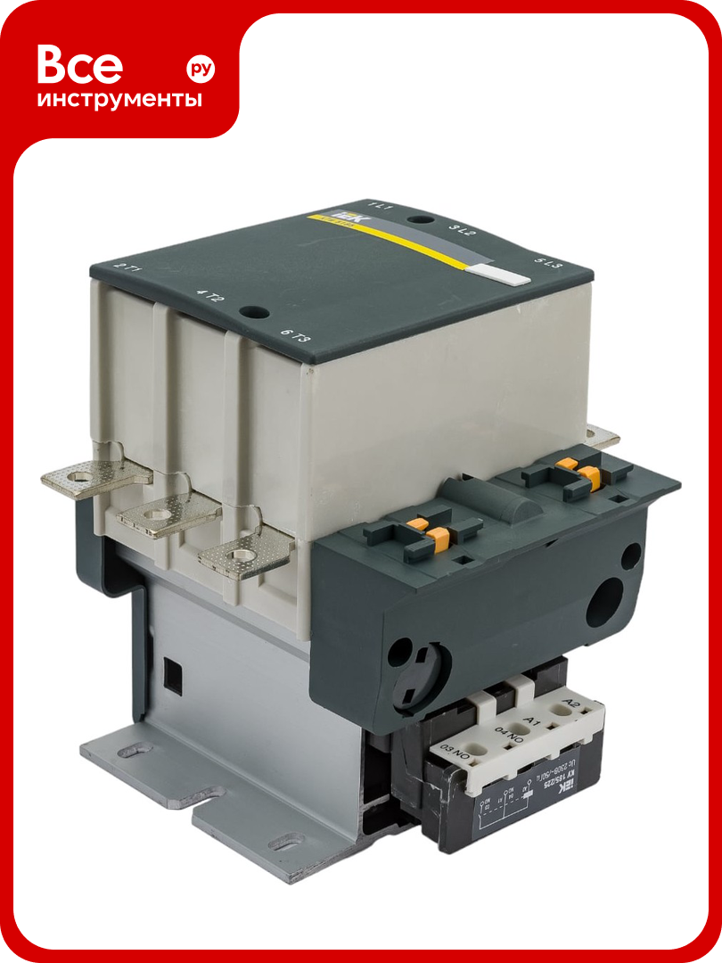Контактор, IEK, IEK КТИ-5185 185А, 230В/АСЗ KKT50-185-230-10, 25х3 мм, Фото