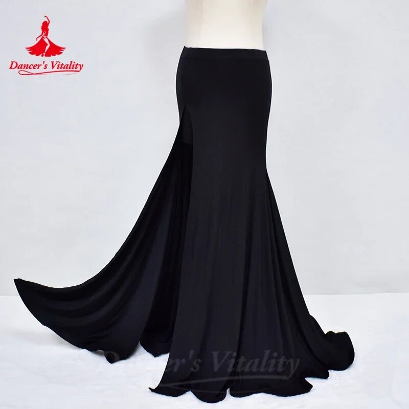 Юбка для танца живота Dancer's Vitality из хлопка L, Black Split Style