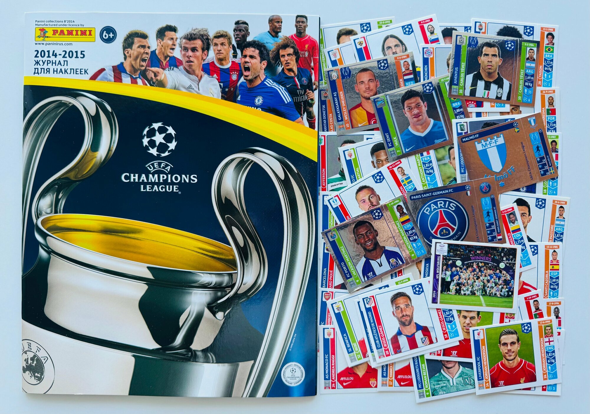 Panini UEFA Champions League 2014-2015 пустой альбом + 50 стикеров